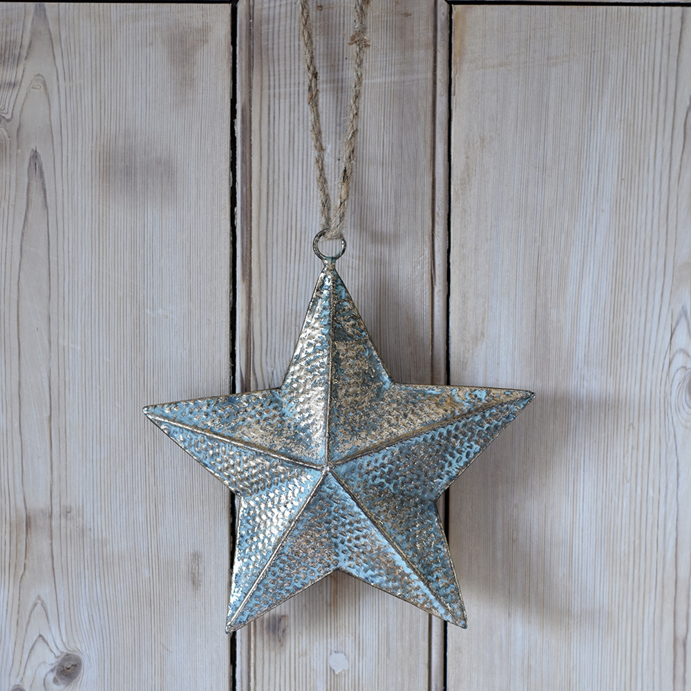 Hanging 5 Point Star Decoration - Grand Illusions Wholesale