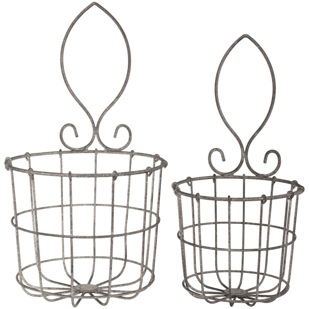Round Wire Basket Set of 2 - Grand Illusions Wholesale