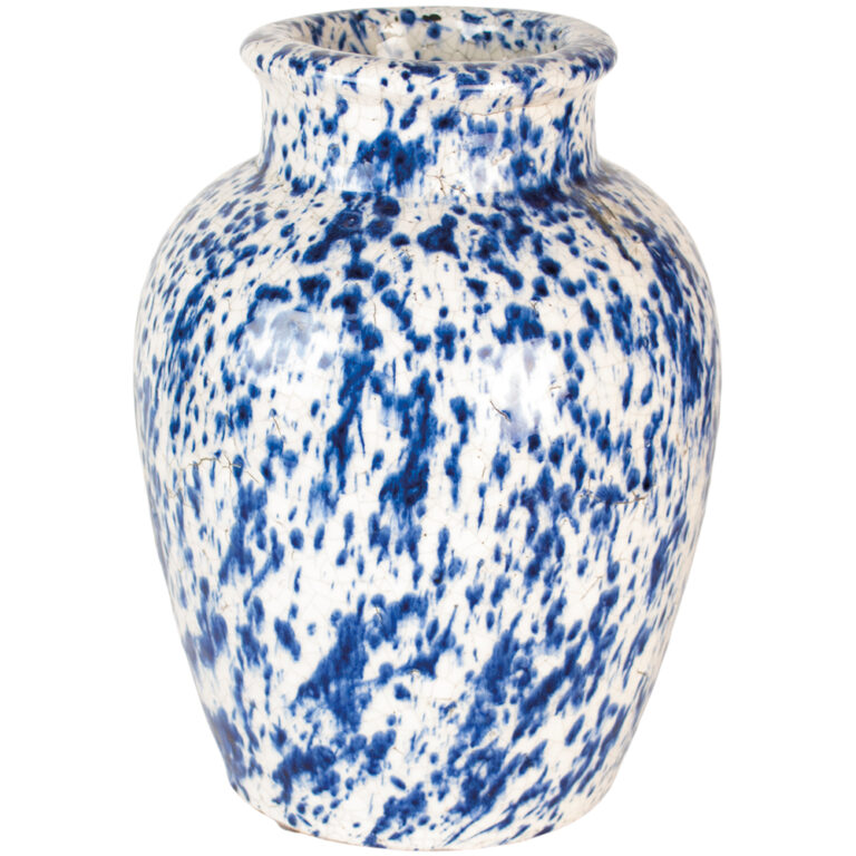Blue Splatter Vase - Grand Illusions Wholesale