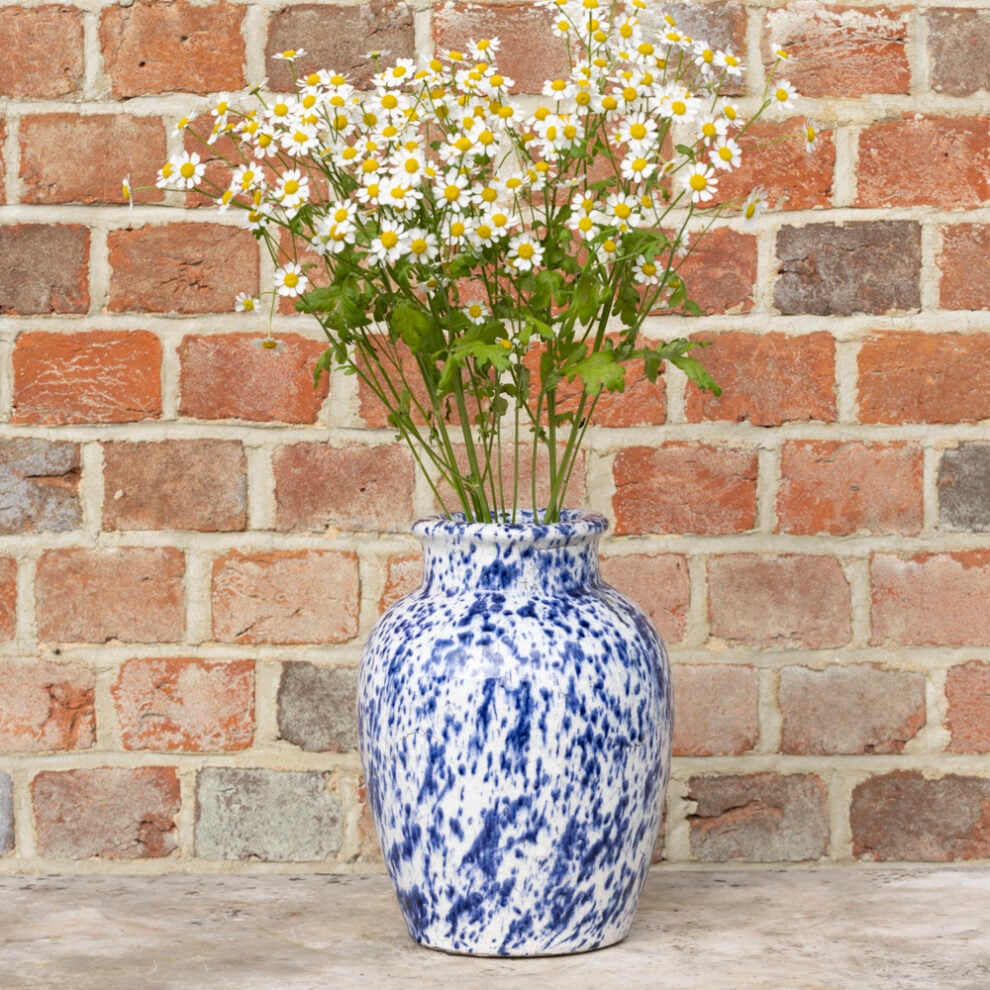 Blue Splatter Vase - Grand Illusions Wholesale